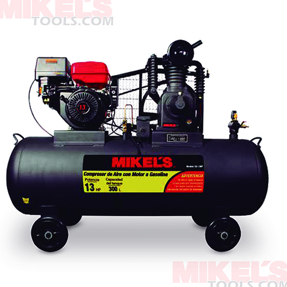 COMPRESOR DE AIRE 13 HP MOTOR A GASOLINA 300 LTS MIKELS Modelo CG-13HP - Tiendas Mikels Mexico