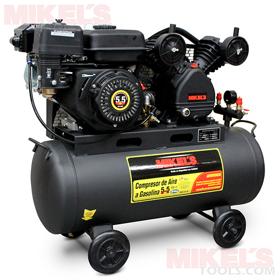 COMPRESOR DE AIRE 5.5 HP MOTOR A GASOLINA 60 LTS MIKELS Modelo CG-5.5HP - Tiendas Mikels Mexico